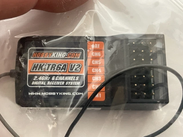 HOBBY KING HK-TR6A V2 2.4Ghz 6 Channel Receiver Rc Part #8375 $17.95 ...