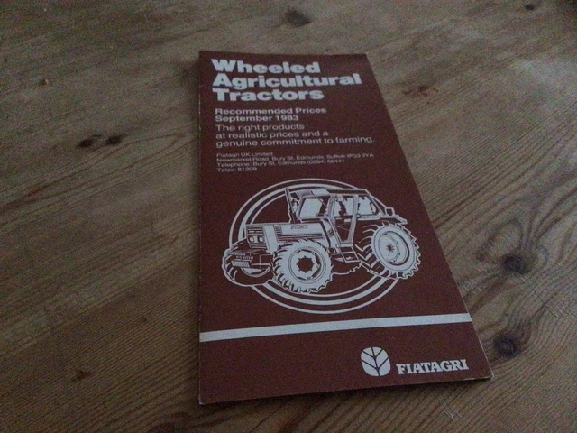 FIAT TRACTOR Price List brochure leaflet from 1983 £4.99 - PicClick UK
