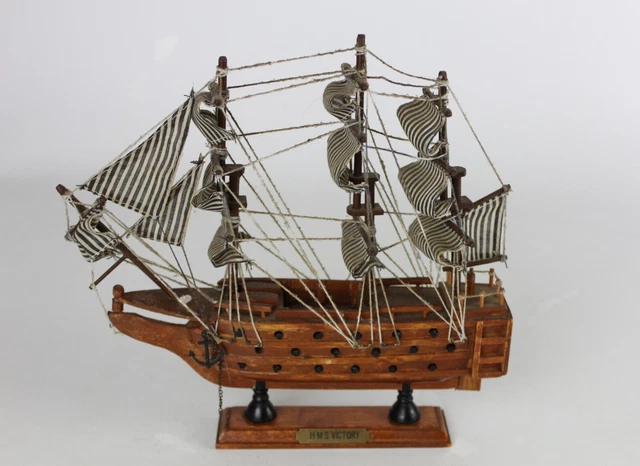 HMS VICTORY WOODEN Model Ship Lord Horatio Nelson's Historic Flagship ...