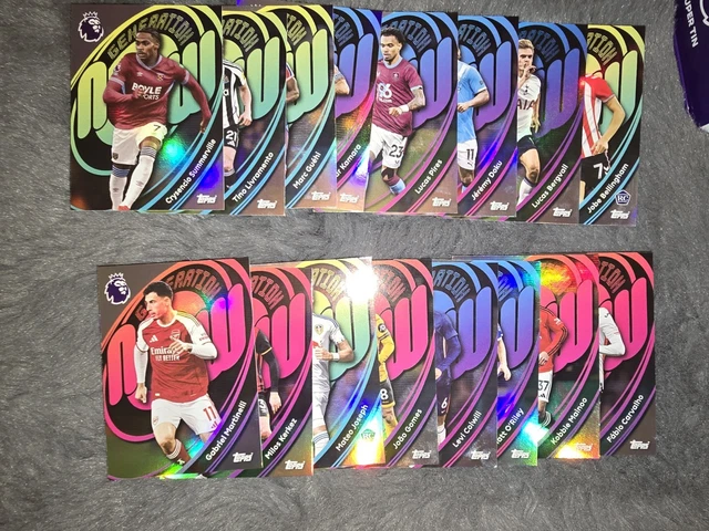 16X GENERATION NOW Match Attax Bundle 2025/2026 Premier League No ...