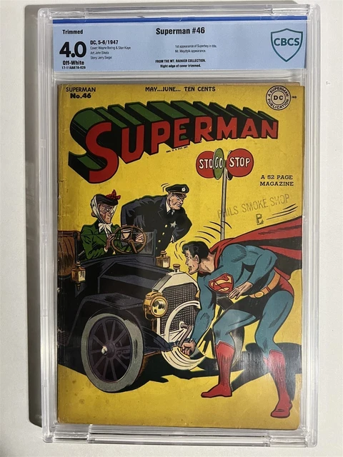 SUPERMAN #46 DC Comics Âge D'or 1947 Cbcs 4.0 Grade 1Er Superboy En ...