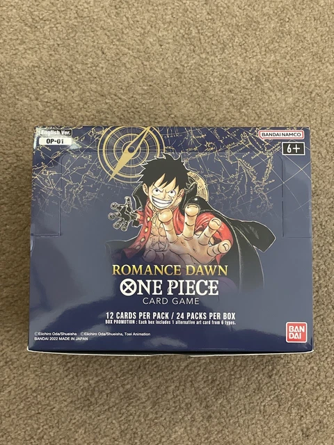 ONE PIECE OP01 Romance Dawn Booster Box English SEAL REMOVED BY BANDAI EUR 122,37 - PicClick IT