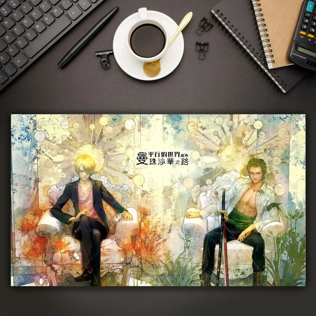 ANIME ONE PIECE Roronoa Zoro Sanji Playmat mat Custom USA $29.99 - PicClick