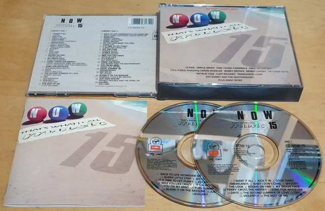 NOW THAT'S WHAT I Call Music 15 2-Disc CD & Book Set Original 1989 ...