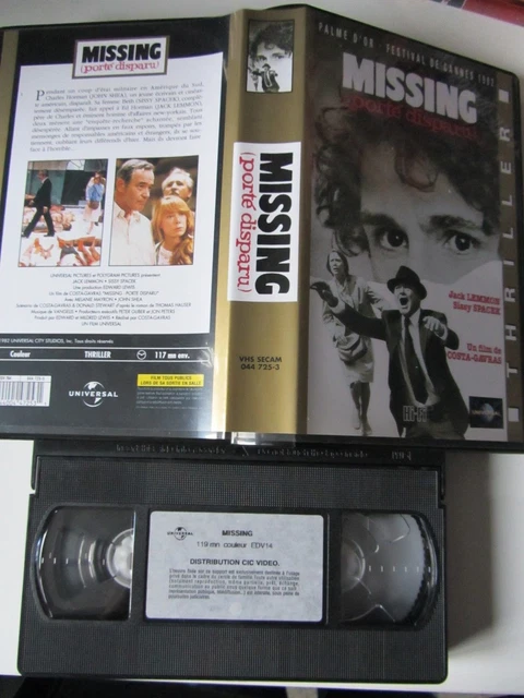 RARE NO DVD Vhs Missing Costa Gavras Jack Lemmon Sissy Spacek EUR 6,90 - PicClick FR