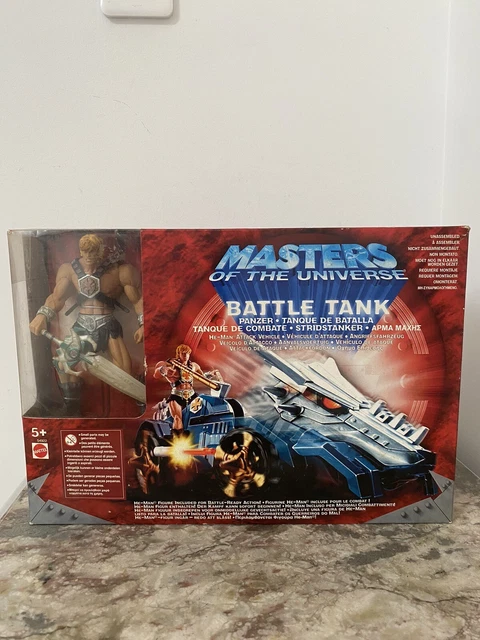 MOTU 200X BATTLE Tank Man He-Man Masters Of The Universe Mattel 2002 ...