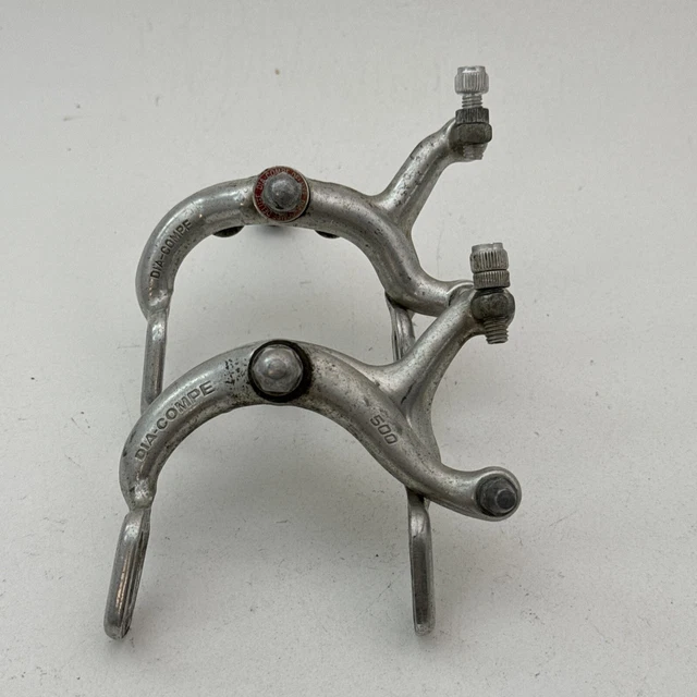 VINTAGE DIA COMPE Brake Calipers N500 Side Pull Silver 84 80s Road Bike ...