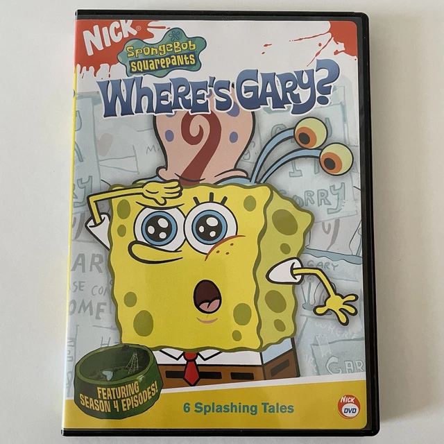 SPONGEBOB SQUAREPANTS: WHERE'S Gary? DVD - 6 episodes - full screen $6. ...