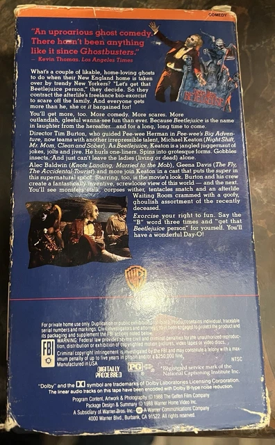 BEETLEJUICE (VHS, 1993) £10.71 - PicClick UK