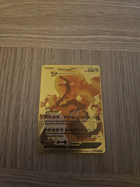 POKEMON CARD CHARIZARD VMAX. Gold rare and collectable. £1.50 - PicClick UK