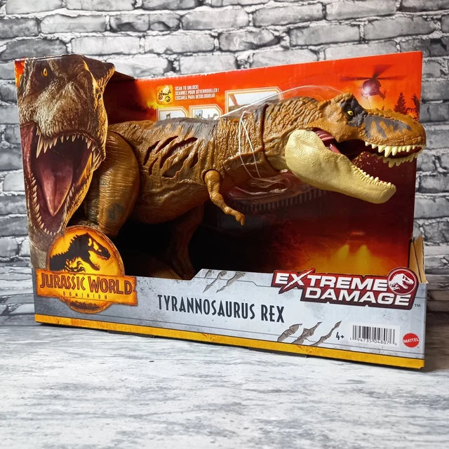 JURASSIC WORLD DOMINION T- Rex Toy Extreme Damage Figure Dinosaur New £ ...