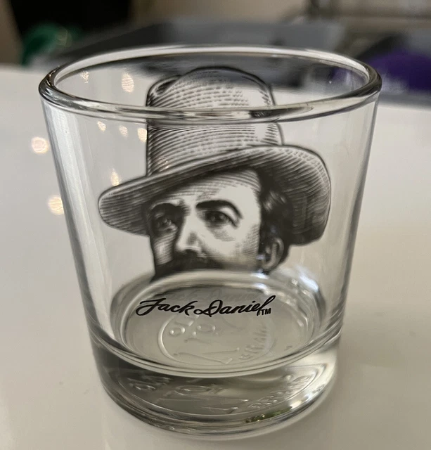 JACK DANIELS FACE Portrait Whiskey Old No 7 Black Label 6 oz Rocks ...