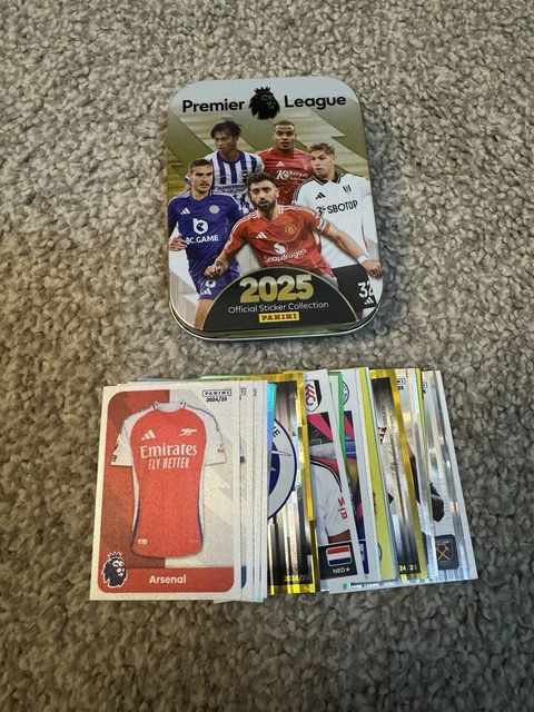 PANINI PREMIER LEAGUE 2025 Stickers - 40 No Duplicates Bundle. READ ...