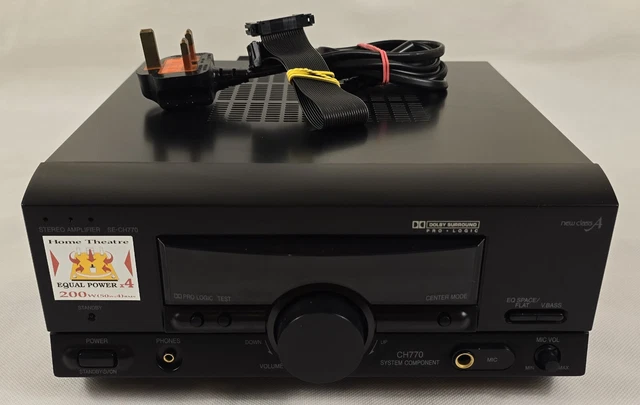 TECHNICS SE-CH770 AMPLIFICATORE stereo. Nero. + Spina e connettore. EUR ...