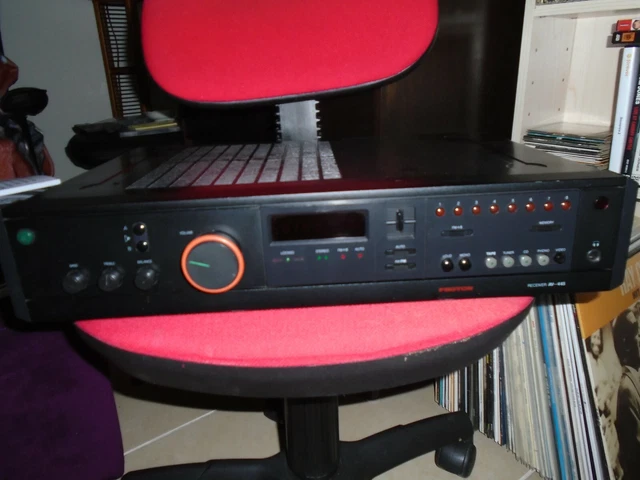 AMPLI TUNER PROTON AV 445 - 2X50W branchement 4 hp sortie platine ...