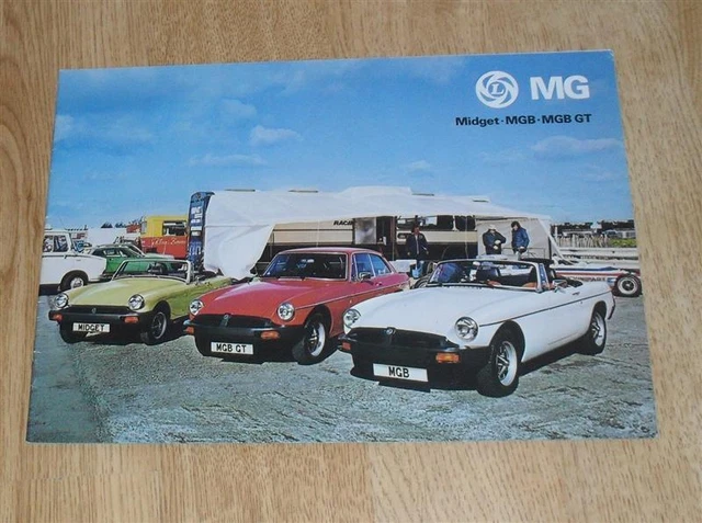 MG RANGE BROCHURE 1977 - Midget MGB Roadster MGB GT Sports Cars EUR 11 ...