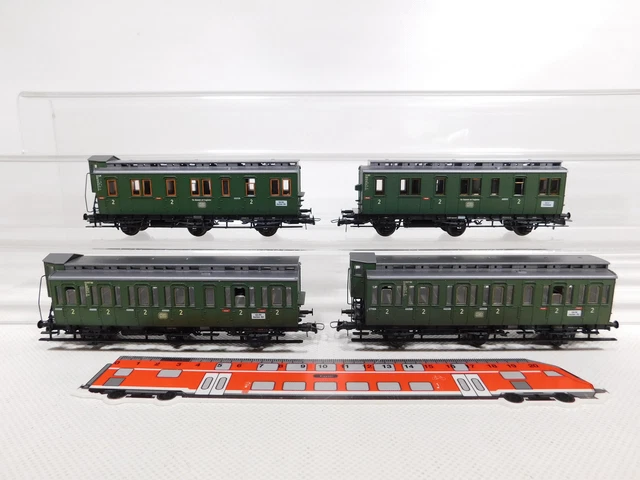 DO724-1 #4X ROCO H0 Dc Compartment DB Nem Kkk B3 53 917 Köl B3tr 52 595 ...