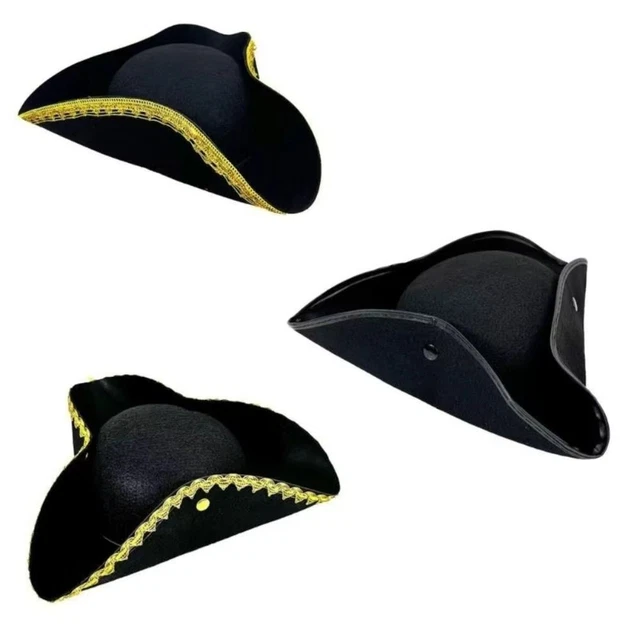COSPLAY PIRATE HAT Captain Hat Adult Tricorn Hat Costume Photography ...