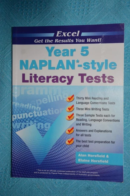 EXCEL NAPLAN STYLE LITERACY TESTS Revision & Exam Booklet - YEAR 5. $9. ...