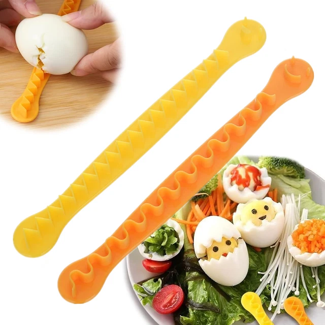 DEVILED EGG CUTTER in Half, for Hard Boiled Eggs Fancy Cut Flower ...