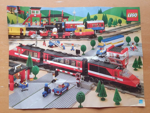 LEGO SYSTEM LEGOLAND train Eisenbahn City 90's 80s vintage Poster ...