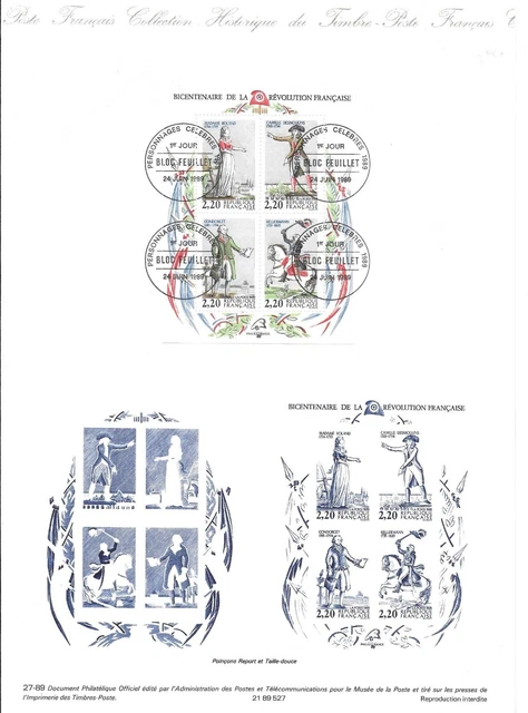 FRANCE COLLECTION HISTORIQUE Timbre Poste REVOLUTION PERSONNAGES CELEBRES EUR 3,50 - PicClick FR