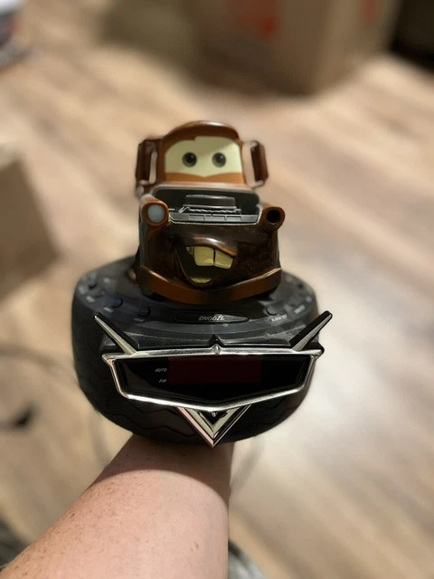 DISNEY PIXAR CARS Talking Tow Mater Digital Alarm Clock Radio £35.84 ...