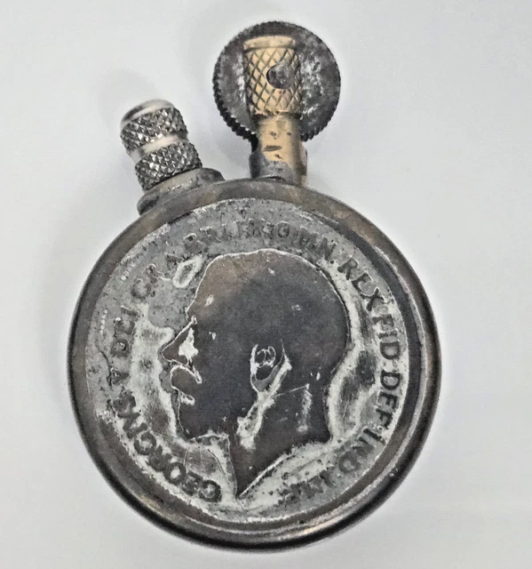 WW1 TRENCH ART Coin Lighter Sparks Militaria Collectable Vintage ...