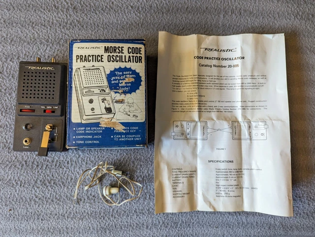 REALISTIC / RADIO Shack Morse Code Practice Oscillator MINT CONDITION ...