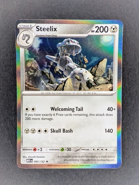 🔷 STEELIX 93/132 🔷 Pokemon Mega Evolution - Holo - NM $1.30 - PicClick CA