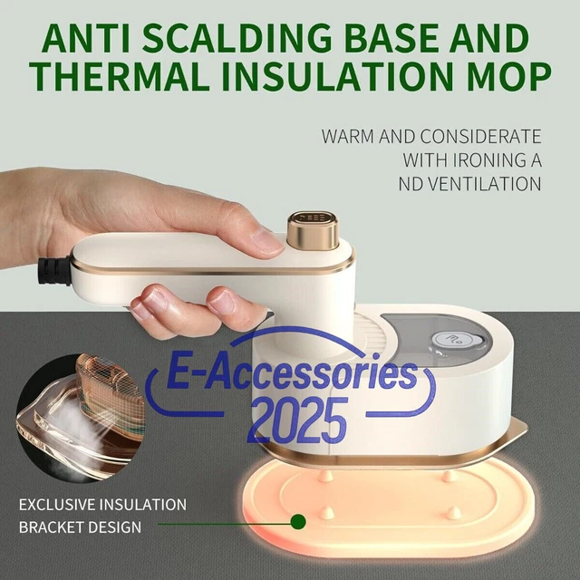 MINI PORTABLE MICRO Steam Iron Machine Steamer Handheld Garment Clothes ...