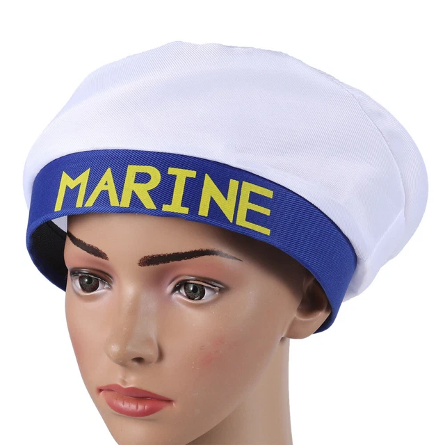 MARINE CAPS NAVY Sailor Hat Admiral Hat Adult Sailor Costume ...