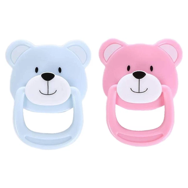 MAGNETIC PACIFIER DUMMY Soother For Reborn Baby Doll Cute Bear Design ...