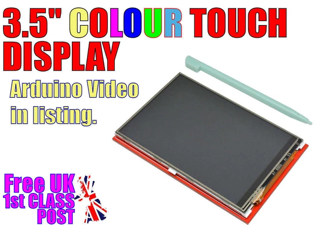 3.5& TFT LCD 480x320 Display Touch Screen ESP, Arduino Code. 1st CLASS ...