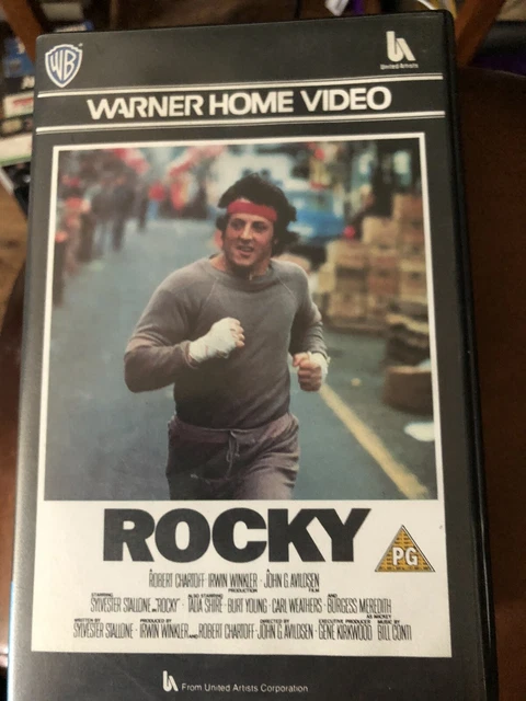 ROCKY - VHS Video UK Big Box Warner Home Stallone - Very Good Condition ...