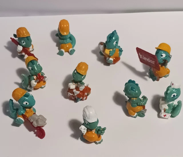 SÉRIE COMPLÈTE KINDER monobloc LES DROLLY DINOS avec accessoires EUR 4 ...