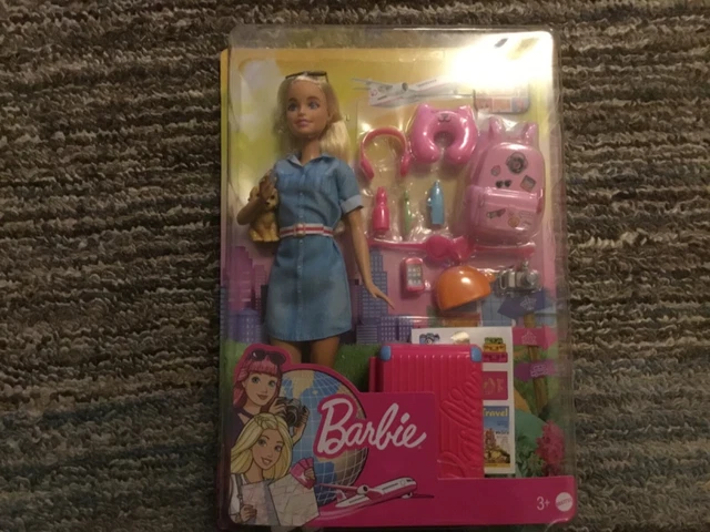 BARBIE - DOLL and Travel Set with Puppy Luggage - Dreamhouse Adventures ...