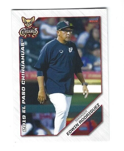 2019 EL PASO Chihuahuas (Triple A-San Diego Padres) Edwin Rodriguez EUR ...