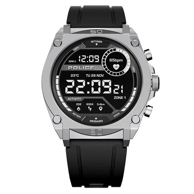 POLICE HERREN-SMARTWATCH MY.AVATAR Schwarz/Stahlfarben PEIUN0000101 EUR ...