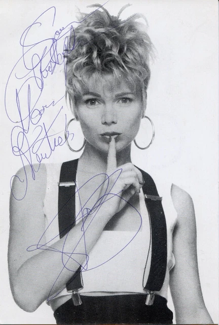 AUTOGRAPHE DÉDICACE ORIGINAL de la Chanteuse KAREN CHERYL sur Carte ...