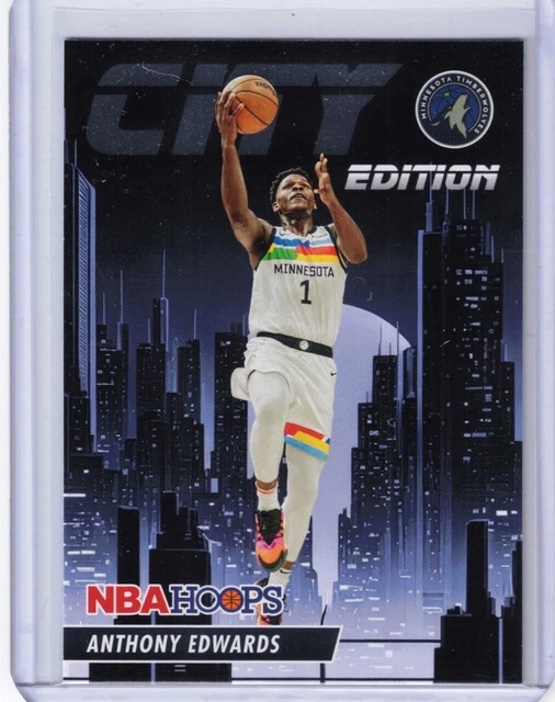 ANTHONY EDWARDS 2023-2024 Panini Nba Hoops City Edition #3 Timberwolves ...