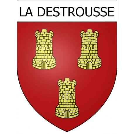 LA DESTROUSSE 13 ville Stickers blason autocollant adhésif Taille:17 cm EUR 6,99 - PicClick FR