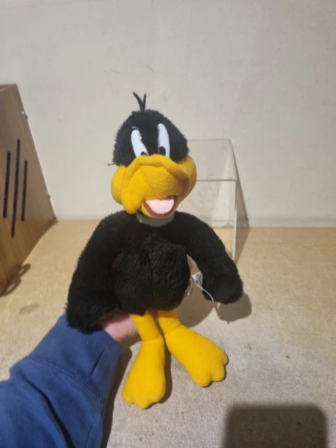 LOONEY TUNES DAFFY Duck Soft Toy Plush 2000. 13" tall. Vintage Play by ...