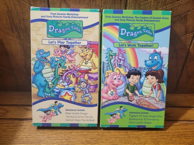 DRAGON TALES VHS Lets Play Together Lets Work Together Pbs Cartoons ...