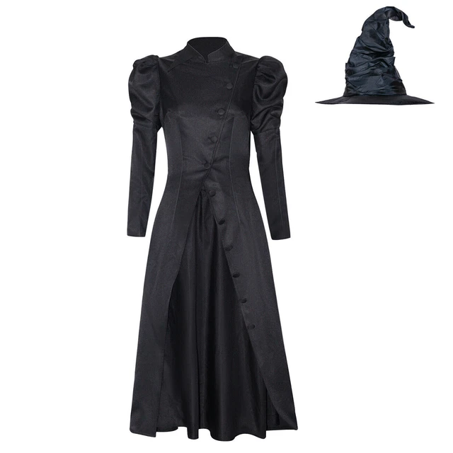 WICKED THE WITCH Elphaba Cosplay Glinda Dress Hat Halloween Fancy Dress ...