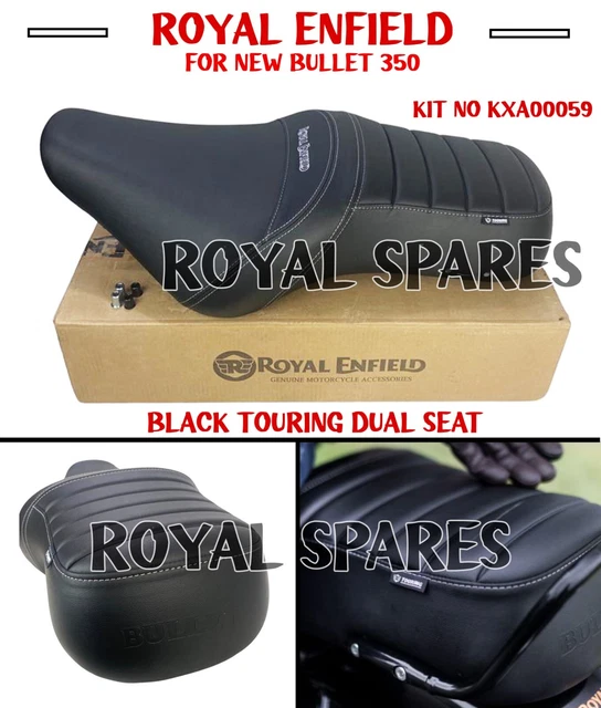 ROYAL ENFIELD &BLACK, TOURING DUAL SEAT" For New Bullet 350 $187.99 ...