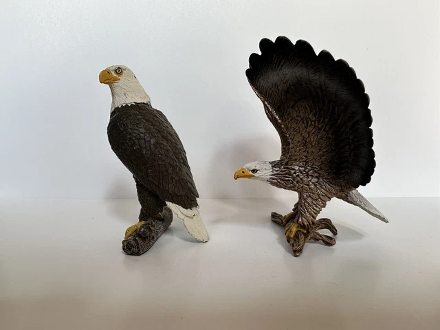 SCHLEICH 14634 BALD Eagle And Papo Bald Eagle Wildlife Predatory Bird ...