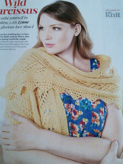 WILD NARCISSUS KNITTING pattern for Ladies Shawl by Lynne Rowe £0.50 ...