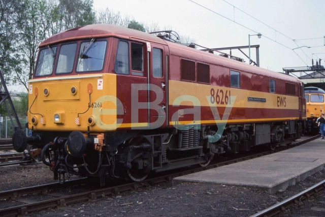 35MM RAILWAY SLIDE of Class 86 86261 @ Crewe EMD Copyright to Buyer £4. ...