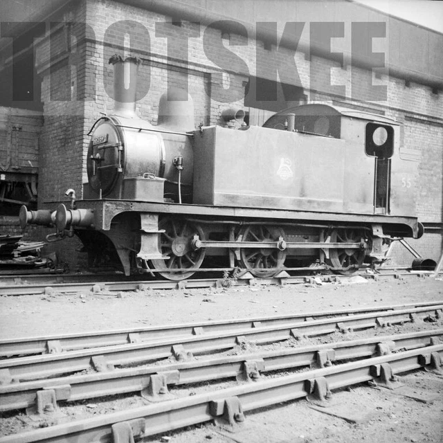 LARGER NEGATIVE BRITISH Railways Steam Loco 68554 Class J67 1955 ...